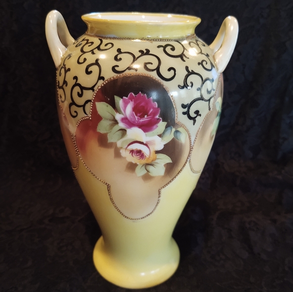 Nippon | Accents | Nippon Hand Painted 8 Inch Vase | Poshmark